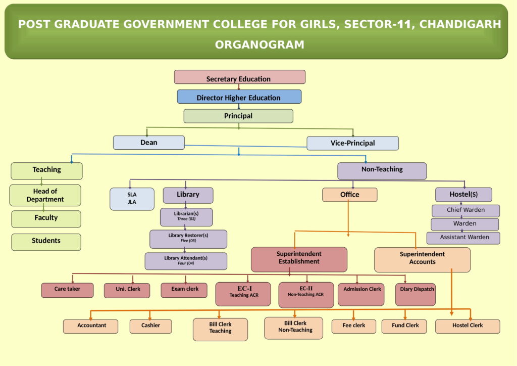 Organogram – Post Graduate Government College for Girls